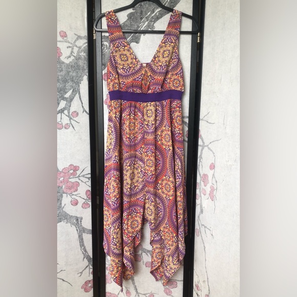 Route 66 | Dresses | Multi Colored Small Boho Asymmetrical Dress | Poshmark